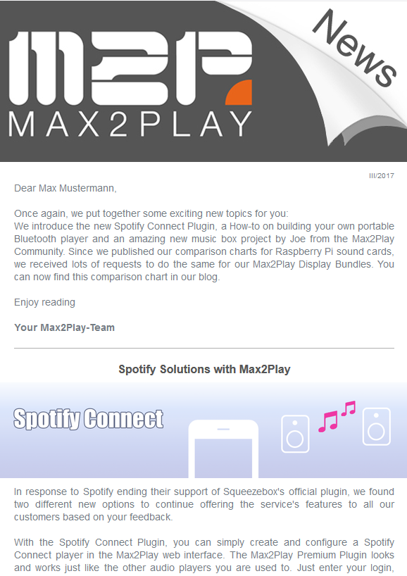 Max2Play Magazine - Max2Play
