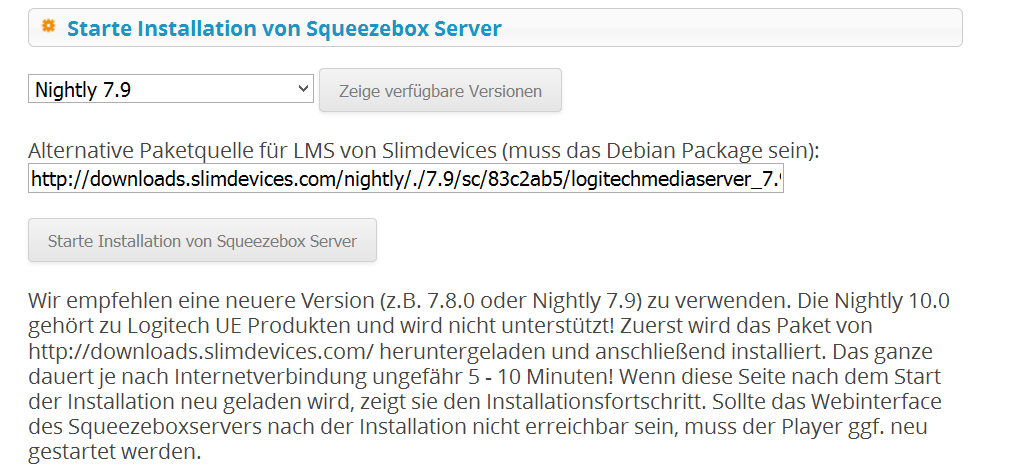 Howto - Spotify einrichten im Squeezebox Server | Max2Play