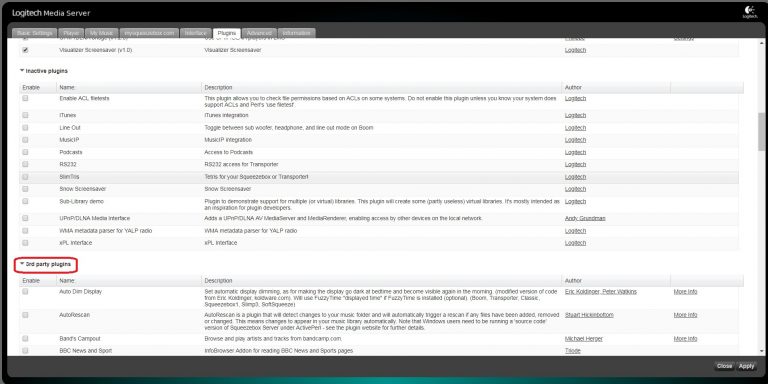 3 Squeezebox Server Plugins for Your Max2Play - Max2Play